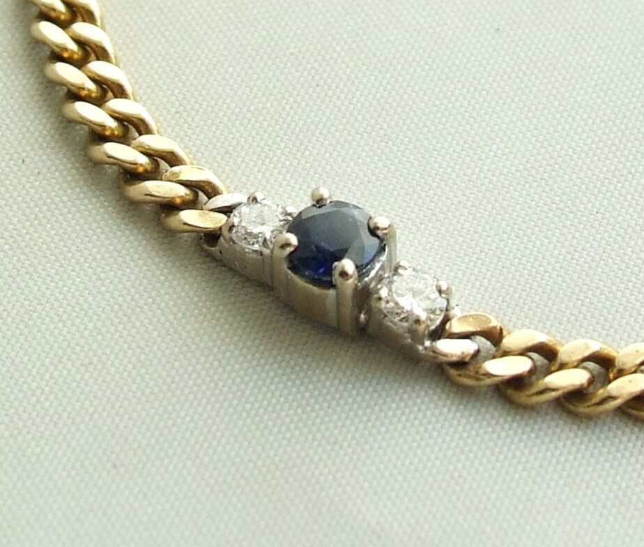 Gouden armband met saffier en briljanten kopen? Juwelier Christian