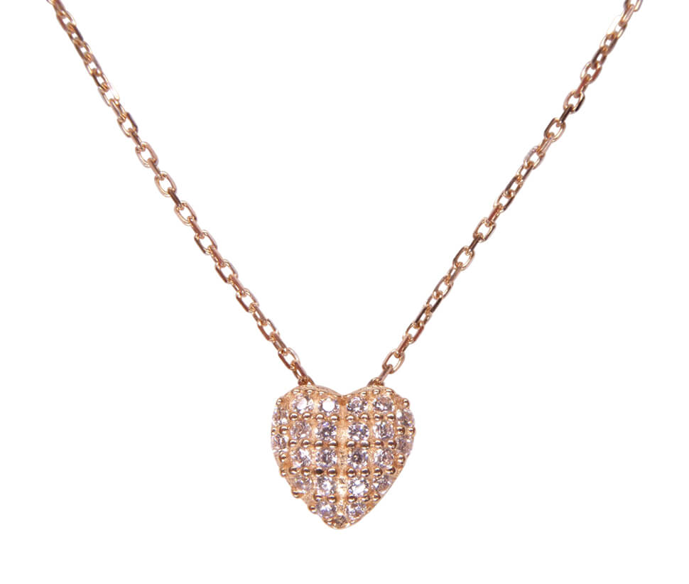 14 karaat rosé gouden ketting hart kopen? | Juwelier Christian
